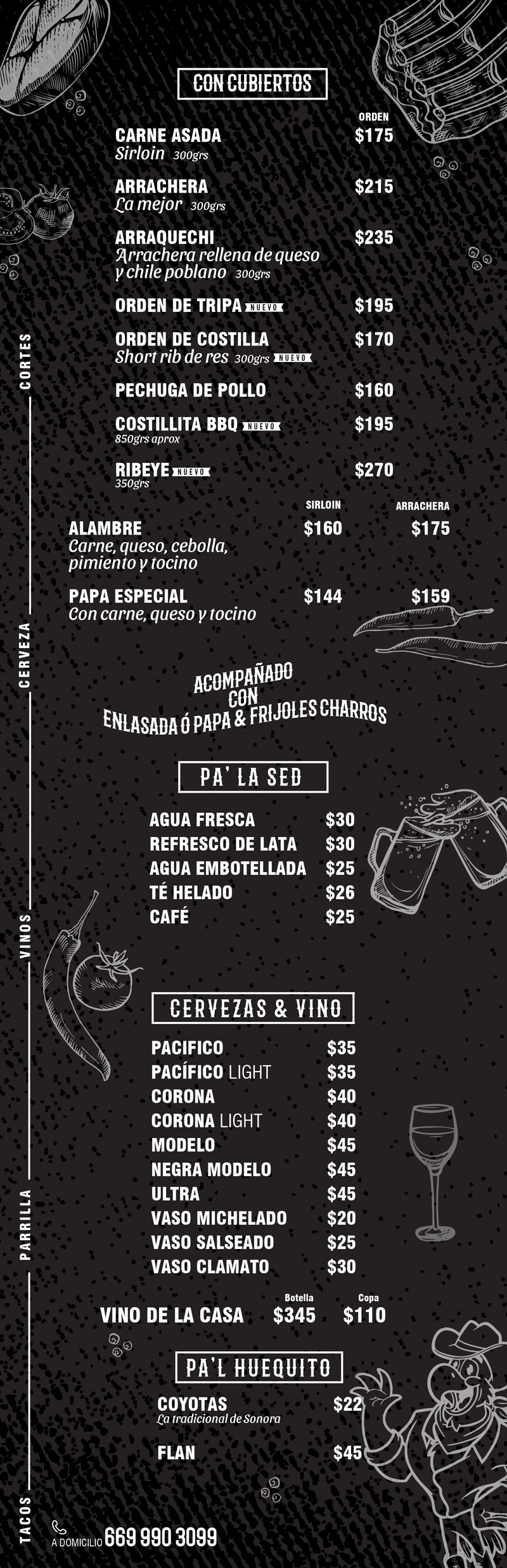 Menú Taco Macho - Taco Macho - Mazatlán